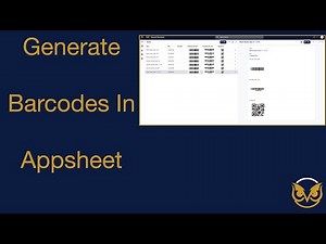 Generate Barcodes in Appsheet