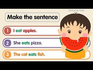 Make the Sentence in English for Kids