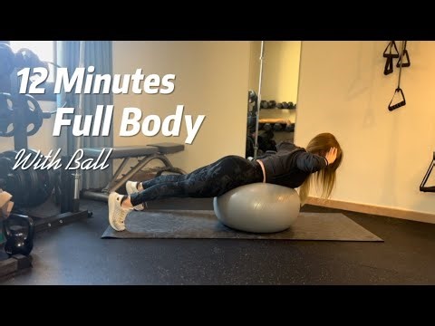 12 Minutes Full Body Workout with Ball 💦🔥at home 💪🏻