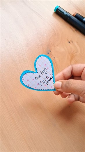 Diy heart bookmark !!💓 #diy #papercraft #bookmark