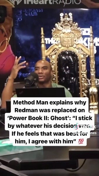 #MethodMan explained why #Redman was replaced for the role of ‘Theo Rollins’ in season three of “Power Book II: Ghost” #breakfastclubam #powerbook2 #50cent #hiphop #ayooobones #hiphoplegend #hiphopculture #wutang