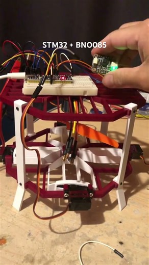 Stm32 + Bno085 = super fast servos #arduino #arduinoproject #robotics #engineering #stm32