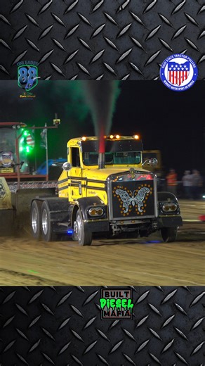 The Legendary "Lady Butterfly" Kenworth Spitting Fire in OSTPA Cyclone Diesel Performance Pro Stock Semi Pulling action from Dragway 42 Fall Showdown 2025! #propulling #ostpapull #fblifestyle #diesel | BUILT Diesel MAFIA