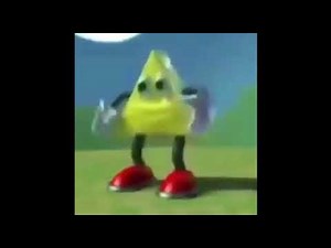Yellow triangle dancing to Wii music