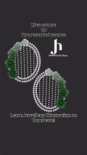 Divya Shah on Instagram: "Join us now! Learn jewellery illustration on Procreate! Join our zoom live class or pre recorded course! #procreate #procreatejewelry #sydneyjeweller #jewelry #jewellery #jewellerydesigner #jewelhowbydivya #jewelry #dubaijewellery #qatarjewellery #jewelleryschool #procreatejewelryschool"