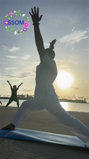 Sun Salutation, also called Surya Namaskar is a practice in yoga as exercise incorporating a flow sequence of some twelve gracefully linked asanas #sunsiyamolhuveli