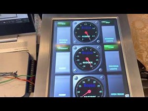 Digital touch screen dash for Electracraft catamaran using Labview