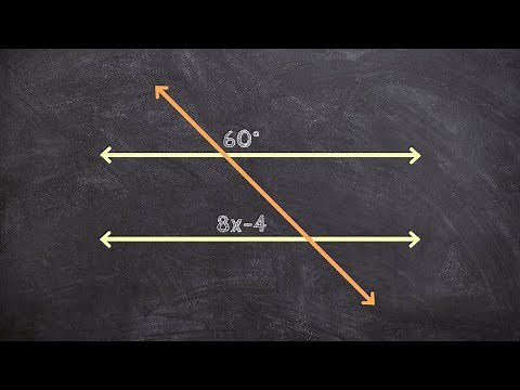 Find the Value of X from a Figure Using Alternate Interior Angles