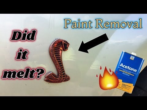 How to REMOVE paint from CHROME using ACETONE