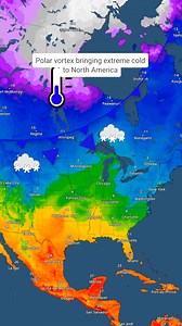 250K views · 622 reactions | ❄️ Icy temperatures are descending through North America as the polar vortex heads south. Check the TemperatureRadar: https://app.weatherandradar.co.uk/U13Q/rt9tdshz #PolarVortex #Weather #Winter #ColdSnap #Cold #USWeather #USA #WeatherReport #WeatherRadar | Weather & Radar UK / Ireland | Facebook