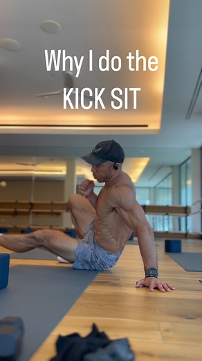 Louis Montaño | The Kick Sit exercise is a dynamic movement that not only engages your core but also targets multiple muscle groups. This effective... | Instagram
