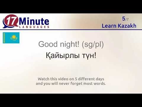 Learn Kazakh (free language course video)