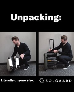 Find out why our travel gear has raised $ 𝟮.𝟱 𝗠𝗶𝗹𝗹𝗶𝗼𝗻 𝗨𝗦𝗗 😮 😱 Removable, self-supporting shelving system 💪 Unbreakable polycarbonate shell 💯 Easy access USB charging port ✈️ Approved international carry-on size | Solgaard