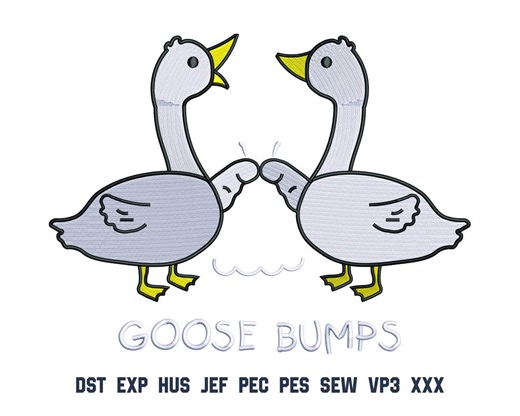 Bump Bird Machine Embroidery File, Cute Goose Embroidery Design, Digital Stitch Pattern for Jackets, Embroidery Tote Bags, Instant Download - Etsy