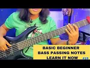 Basic beginner bass passing notes, learn it now