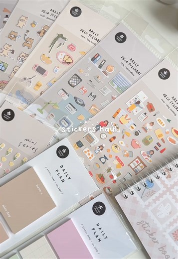 Stickers Haul Unboxing: Aesthetic Finds