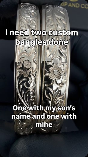 Jrip And Co. on Instagram: "Every Hawaiian bangles holds a story worth wearing ❤️ #hawaiianheirloomjewelry #hawaiianjewelry #hawaii #heirloomjewelry #metalsmith #goldsmith #handengraved #handengraving #engraving #supportlocal #hawaiianheirloom #aloha #handmade #madeinhawaii #madewithaloha #hawaiianbracelet #hawaiianbangle #goldbangles #14kgold #alohamade #handmadejewelry #nameplate #horizontalpendant #plumeria #hibiscus #honu"