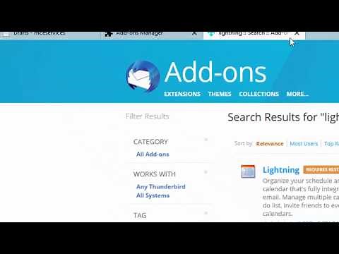 Thunderbird Email - How to Install a Calendar