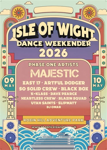Isle of Wight Dance Weekender has landed. Are you ready for phase two? Who would you like to see? | Isle of Wight Dance Weekender