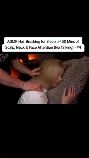 ASMR Hair Brushing for Sleep 💤 50 Mins of Scalp, Neck & Face Attention (No Talking) - P4 #relax #videorelax #morningasmr #usa🇺🇸 #asmr
