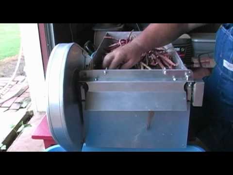 Shelling Purple Hull Peas - July 2010 - Vegetable Garden