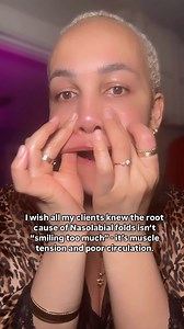 NASOLABIAL FOLDS getting worse? Comment “MASSAGE” and I’ll send you access to my full facial massage program! ✨ If your nasolabial folds are becoming more pronounced, it’s not just “aging”—it’s muscle tension, circulation, and collagen breakdown at play. ➡️ Tight midface & jaw muscles (like the masseter and zygomatic muscles) pull down on the skin, deepening the folds. ➡️ Poor circulation & lymphatic flow mean less oxygen and nutrients to rebuild collagen, making the skin less resilient to frequ