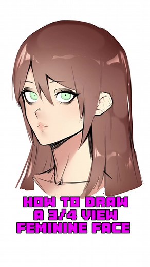 How to Draw a 3/4 View Face | Step-by-Step Tutorial