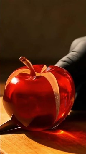 Cutting Glass Furits apple🍎ASMR#ai#aiart #asmrsounds #asmr #aiasmr #satisfyingvideo