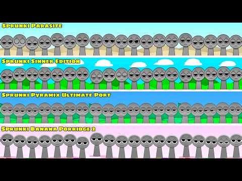 Mix all together characters in Sprunki| From Sprunki(Parasite vs Sinner Edition vs Pyramix Ultim...)
