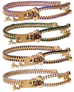 The Zipper Bracelet: Made from a functional zipper