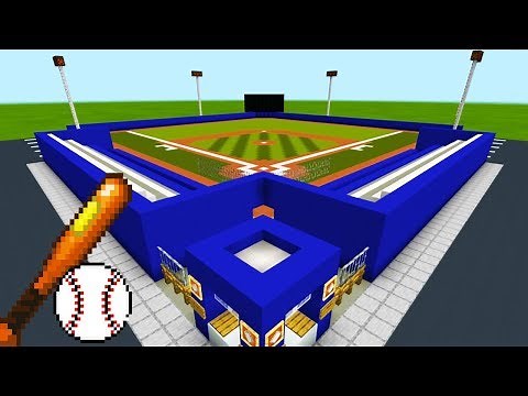 Minecraft Tutorial: How To Make A Baseball Field "2019 City Tutorial"