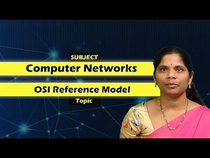 LEC07| Computer Networks | OSI Reference Model By Mrs. S. Parvathi