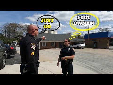 Female Cop Gets Owned By Citizen | Female Cop Doesn't Know the Law