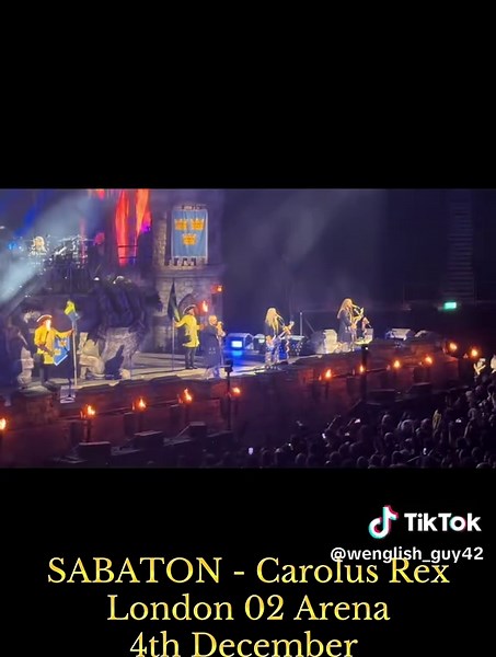 SABATON Live at Carolus Rex in London 02 Arena