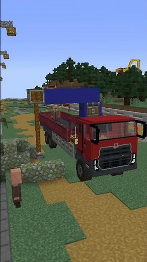 Minecraft : Build Flatbed Truck with Crane Support Using Create Mod and Chisels & Bits | Episode 02
