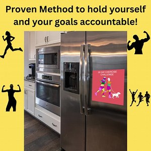 30 Day Exercise Challenge Accountability Color Chart - Etsy Australia