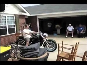 Fail loading a motorcycle into a pickup