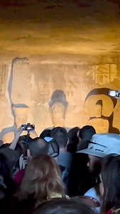 Sun rays illuminated the statue of Ramses II today at Abu Simbel Temple in Aswan in celebration of his birthday. 🇪🇬 🎥: (archaeologtour via TikTok) | Identity Magazine