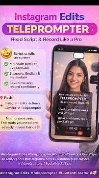 Instagram Edits Teleprompter Tutorial | Speak Confidently on Camera