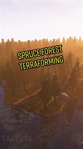 Minecraft Spruce Forest Terraforming Guide