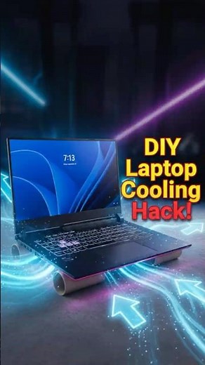 Genius Cooling Hack for Laptops 🔥❄️