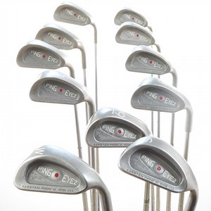 Ping EYE2 Plus Iron Set 1-W,S Red Dot K-Shaft Steel Regular Flex 44630A