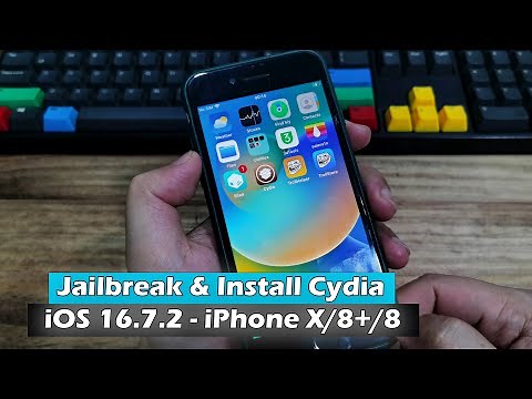 Jailbreak ROOTFUL & Install Cydia iOS 16.7.2 iPhone X/8+8/ On Windows Without USB