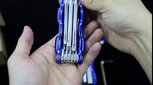 16 Pieces Allen Hex Key Set Torx Set Folding Hex Key Set Metric 1.5mm 2mm 2.5mm 3mm 4mm 5mm 8mm Allen Wrench Torx Key Screwdriver, for Bike Archery Accessories Home Repair Tamper-Proof Tools