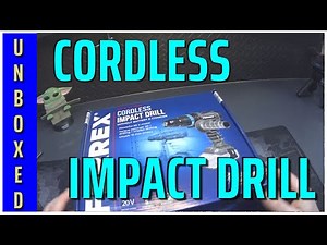 Ferrex 20v cordless impact drill unboxing and review #aldi