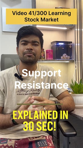 Video 41/300 Learning Stock Market | Support and Resistance
