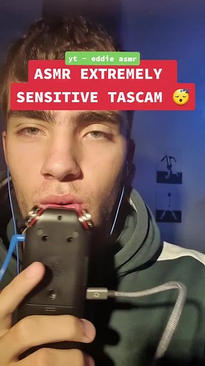 too loud or tingly? #asmr #asmrtascam #sensitiveasmr