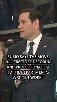 Rubio orders State Dept to ditch Calibri for Times New Roman