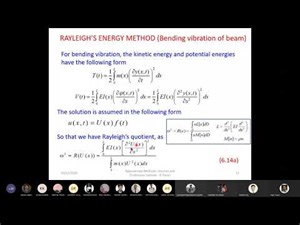 Lec 25 APPROXIMATE METHODS Part 2 | ME531 | Mechanical Vibration | IIT Guwahati