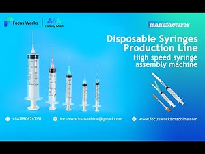 High speed syringe assembly machine production line